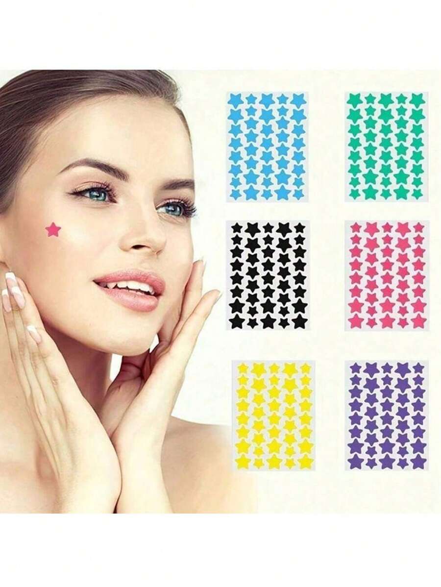 1 Set Of 40 Randomly Colored Party Stickers, Cute Star Shaped Stickers ...