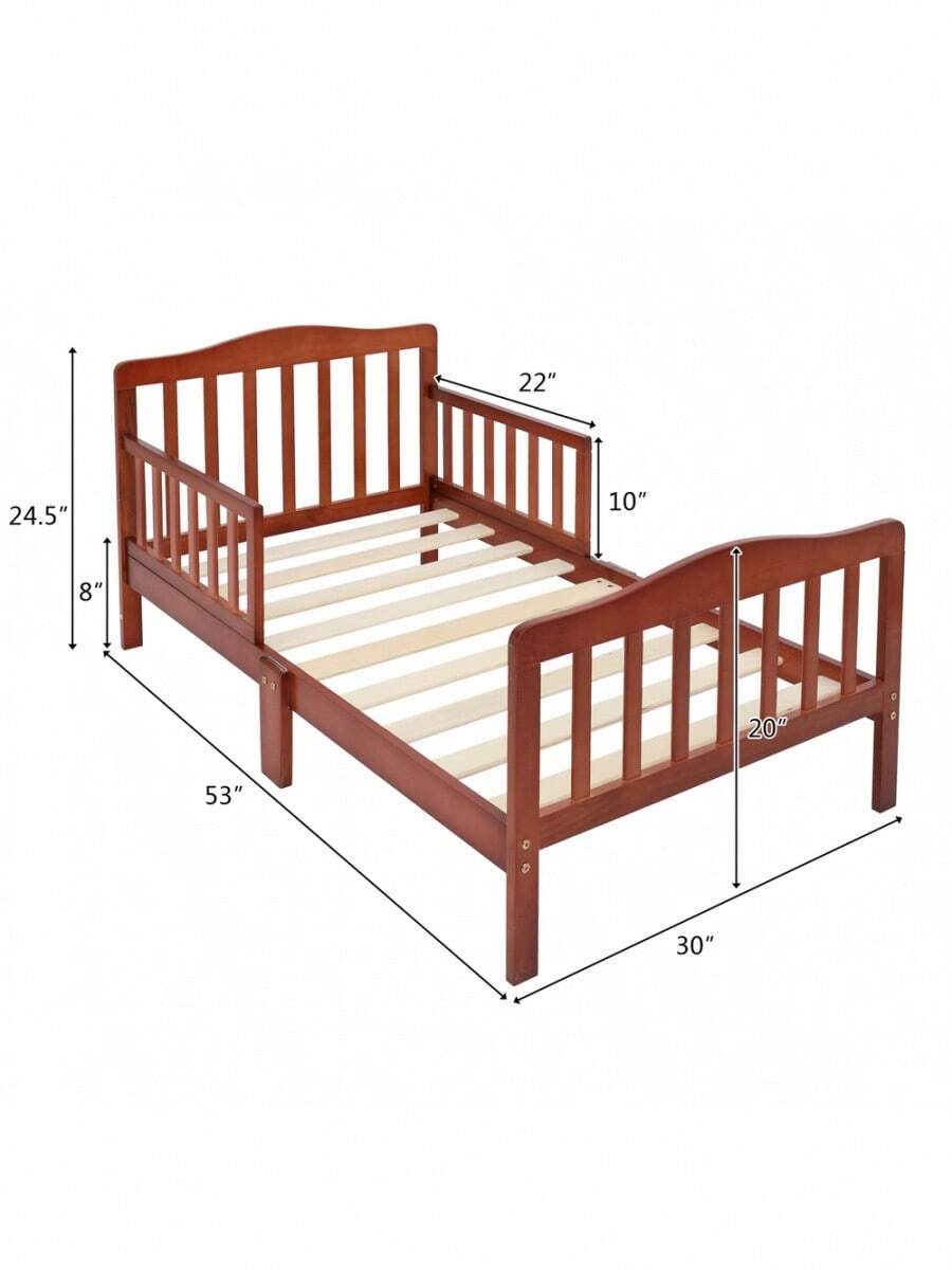 Wooden Baby Toddler Bed Children Bedroom Furniture With Safety ...