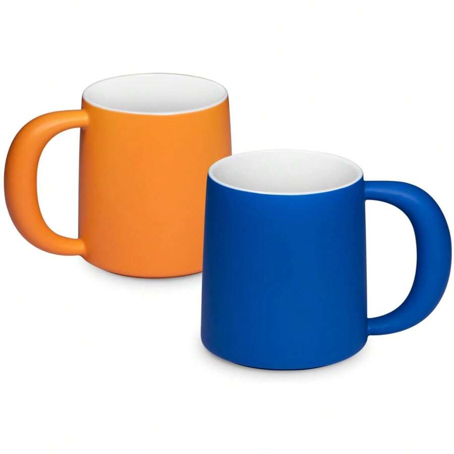 2pcs Ceramic Couple Mug Set 16oz 450ml Coffee Cup Milk Cup Oatmeal