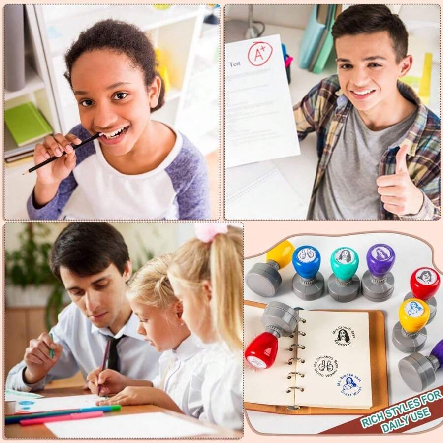 Custom Teacher Stamp For Classroom - Personalized Teacher Face Stamp ...