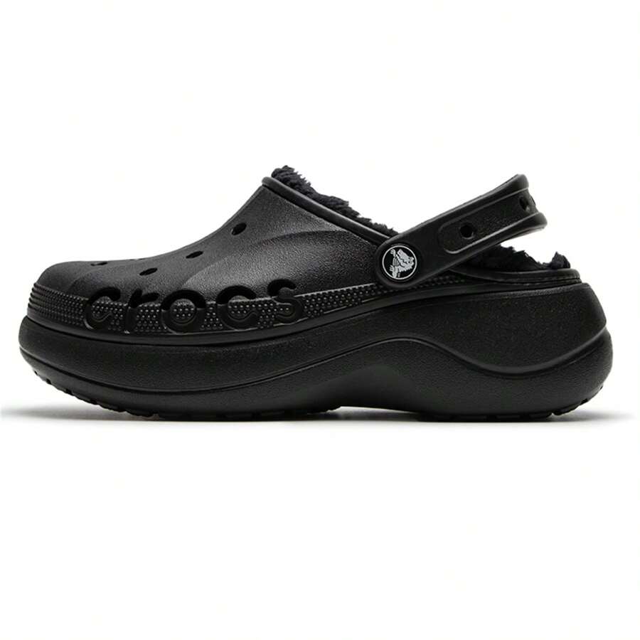 Crocs Women's Soft Faux Fur Lined Cloud Design Clog Slippers ...