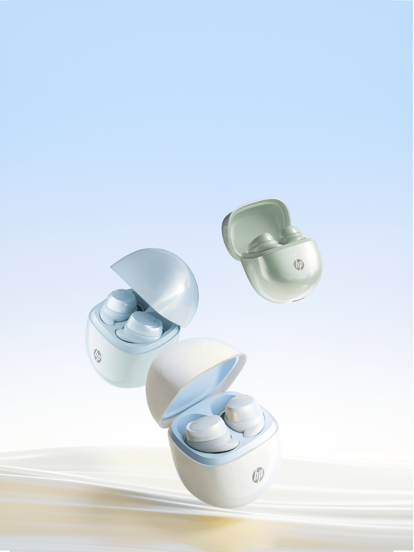 HP New Wireless Earbuds With Premium Sound Quality 5.4 Auto Pairing ...