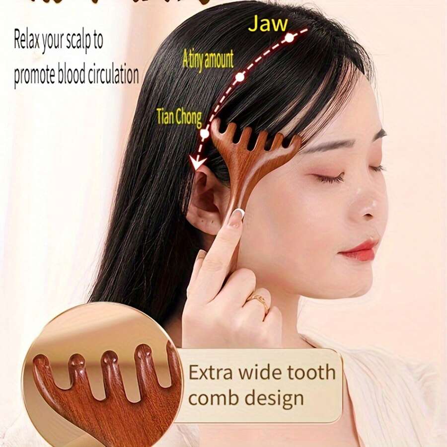 Head Scalp Comb, Scalp Massage Comb, Manual Lymphatic Drainage Massager ...