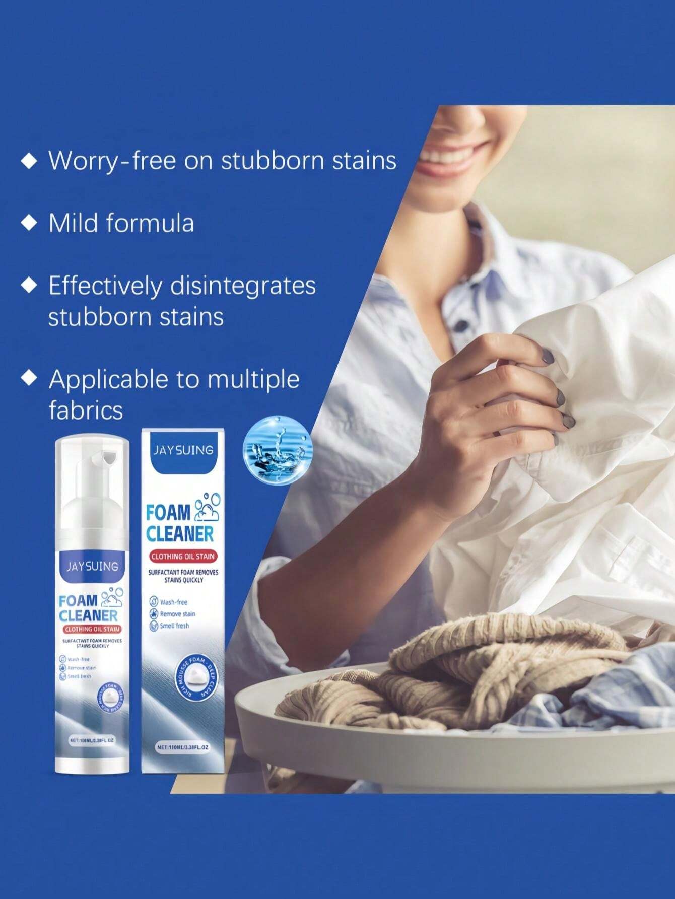 Espuma limpiadora quitaestachas de ropa, elimina de forma efectiva las ...