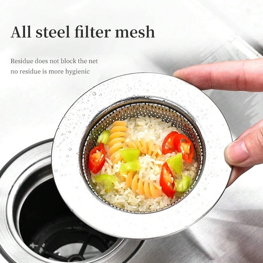 Stainless Steel Bathtub Drain Hair Catcher Stopper Shower Drain Hole