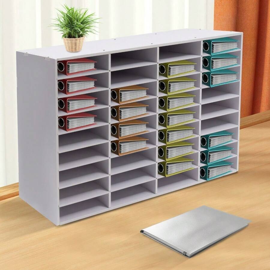 36 Compartments Literature Organizer Literature Sorter File Holder Mail ...
