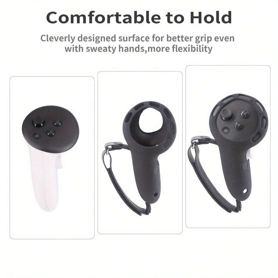 For Meta Quest 3S Eyeglass Controller Handle Protector, Silicone ...