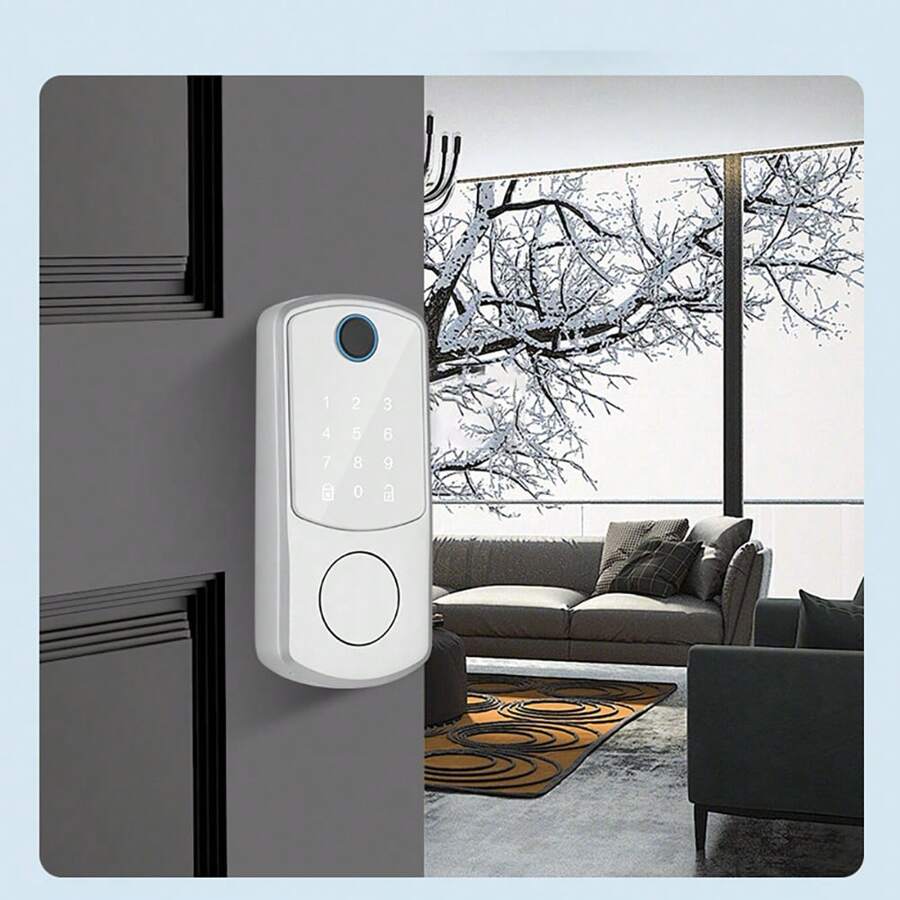 Fingerprint Lock Easy Installation No Drilling Electronic Door Lock ...