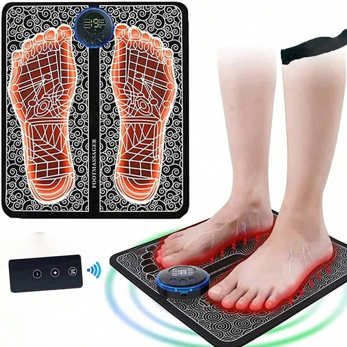 Rechargeable Foot Massager, Foot Relaxation Pad, Electric Foot Massager ...
