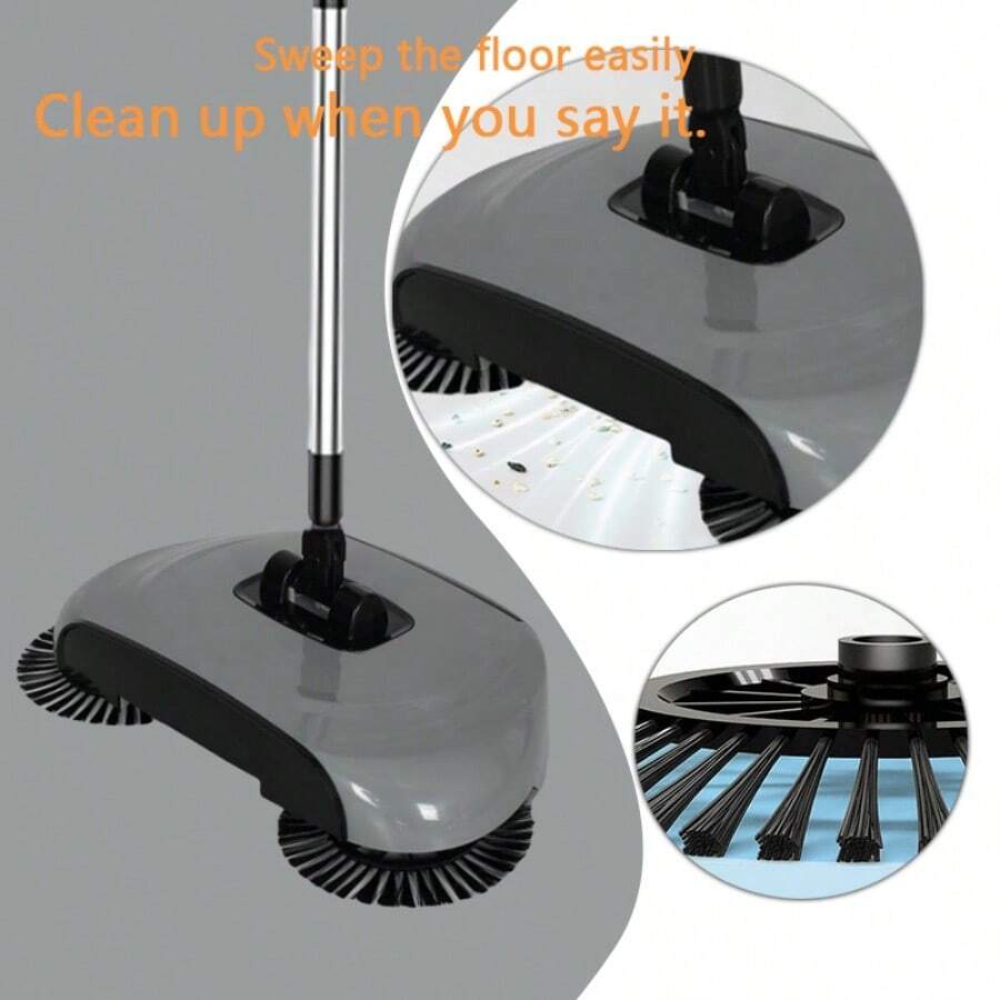 Manual Sweeper Carpet Sweeper Mini Hand-Push Sweeper 3-In-1 Household ...