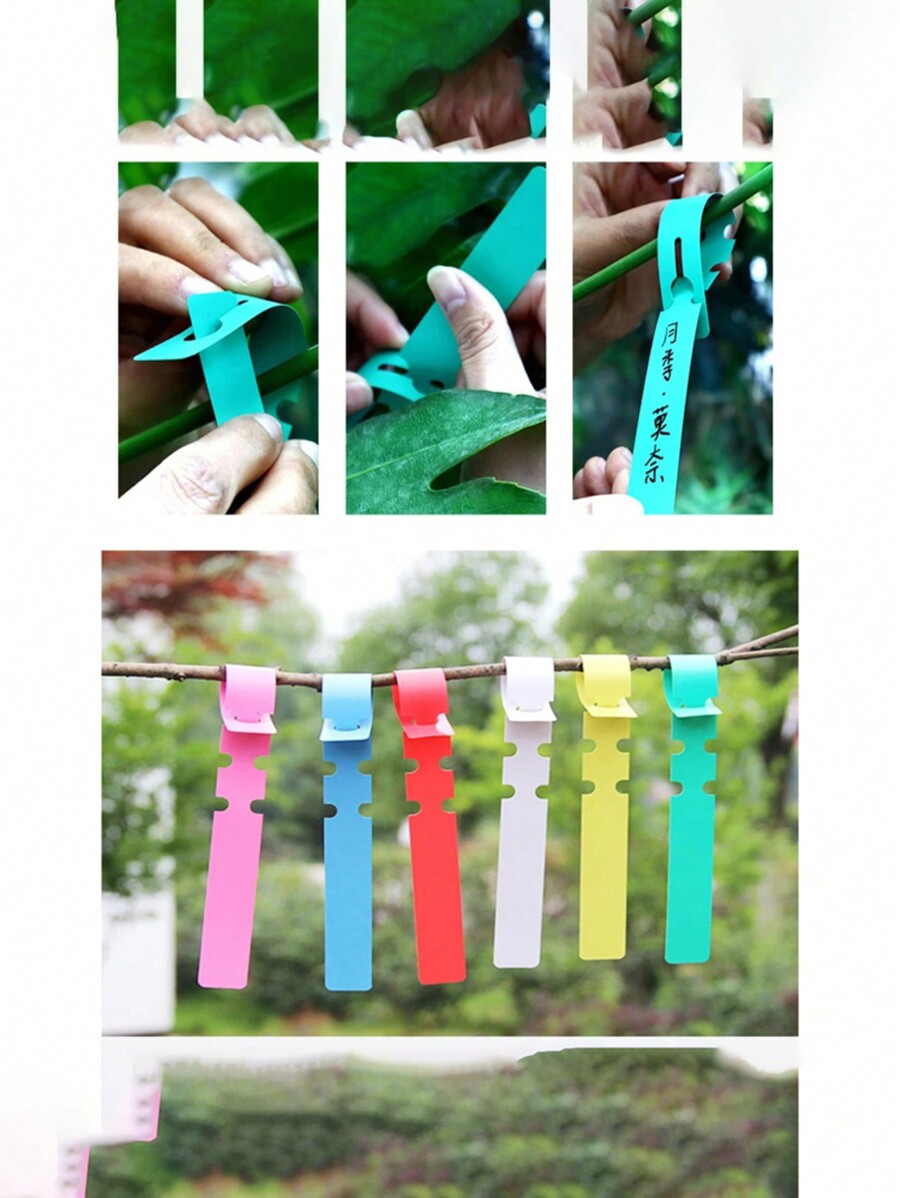 100pcs Waterproof PVC Ring Tags - Horticultural Labels For Plant ...