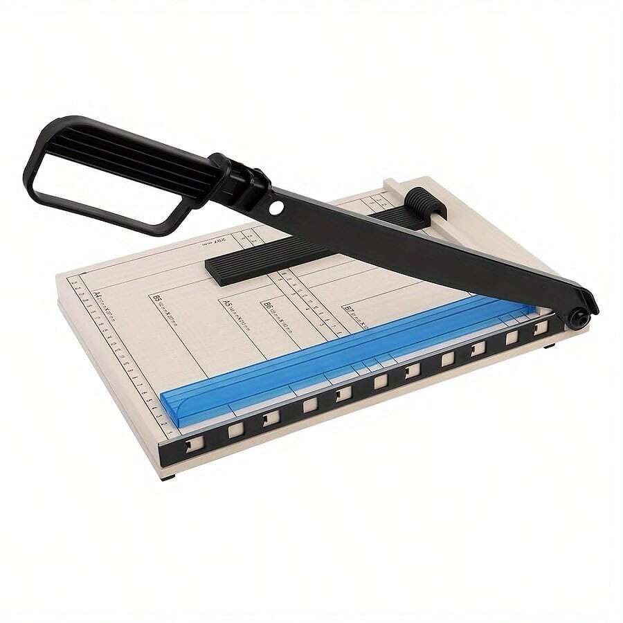 1 Pack A4 Paper Cutter, Capacity 12 Sheets, 2 Paper Stopper Boards ...