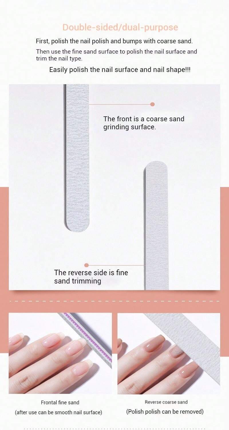 Nail Tools Sponge File Strips Nail Polishing Strips Nail File Strips ...