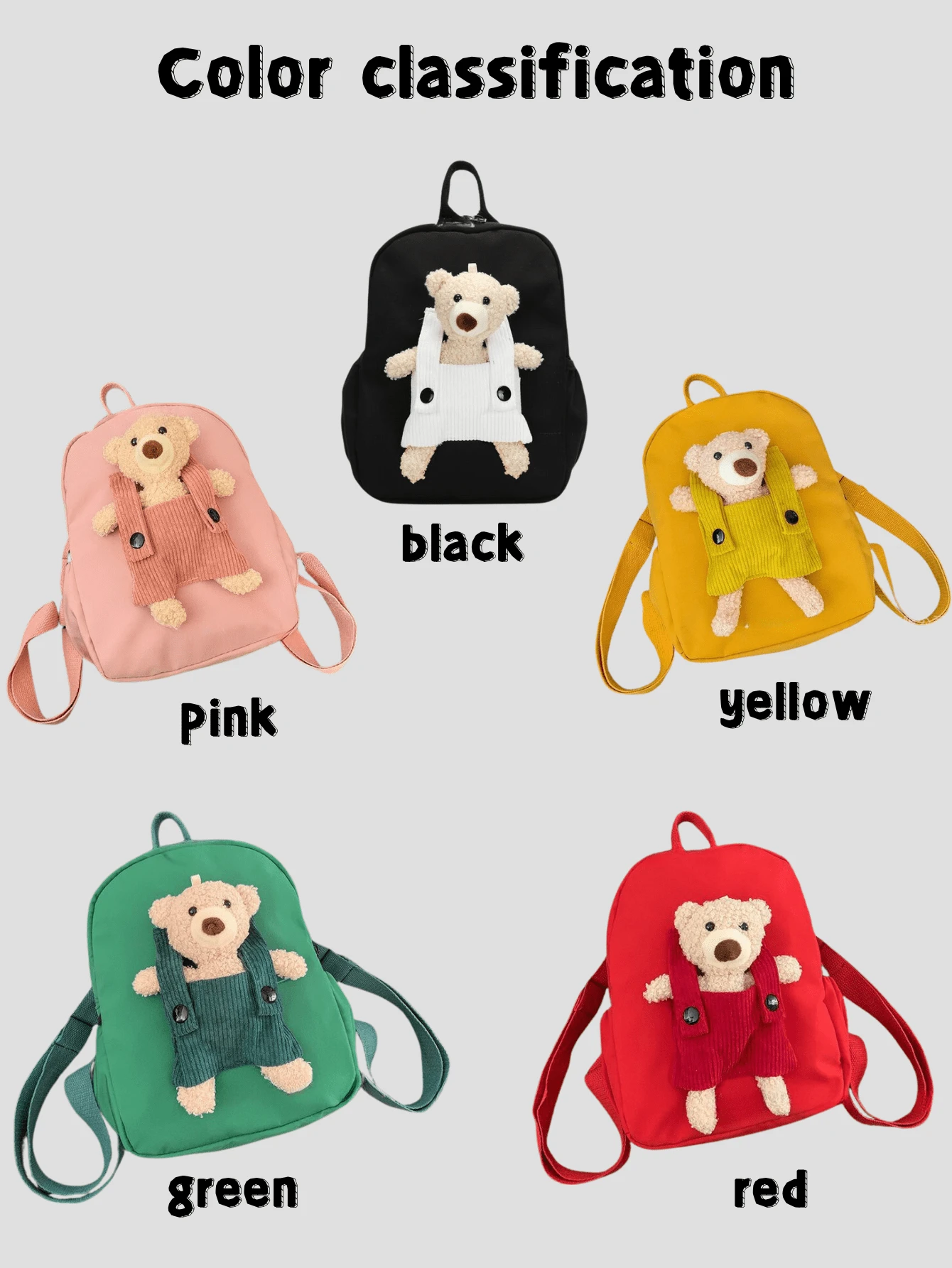 Can Customize Nylon Fabric Kindergarten Backpack Cute Children's ...