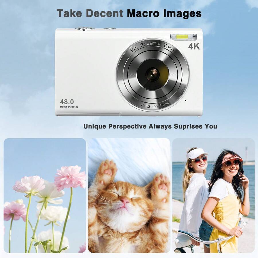 Fotocamera digitale, fotocamera compatta per vlogging con messa a fuoco ... Fotocamera digitale, fotocamera compatta per vlogging con messa a fuoco ...