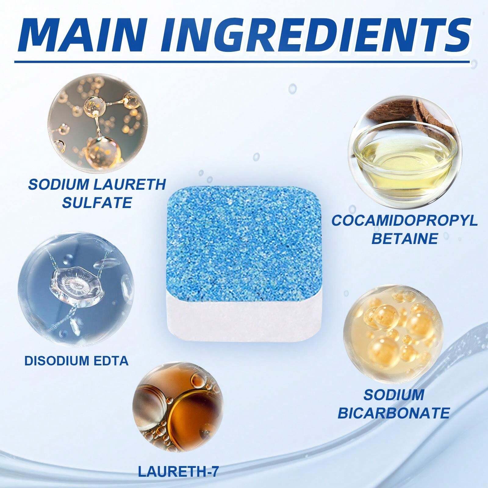 Toilet Cleaning Tablet Household Toilet To Remove Odor, Clean Dirt And ...