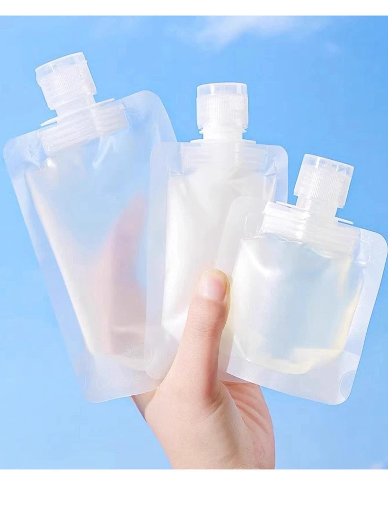 5pcs/10pcs Travel Refillable Bags For Shampoo, Shower Gel, Hand Soap ...