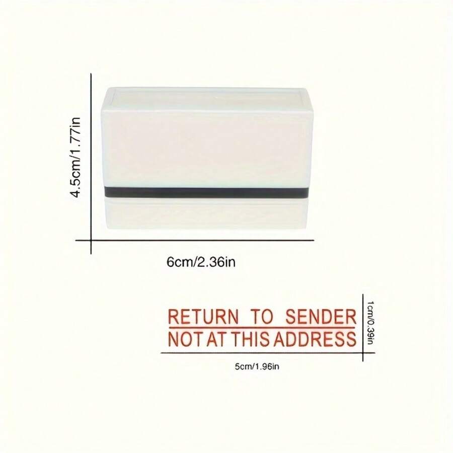 1pc Returned And Did Not Receive The Stamp The Sender's Address Is ...