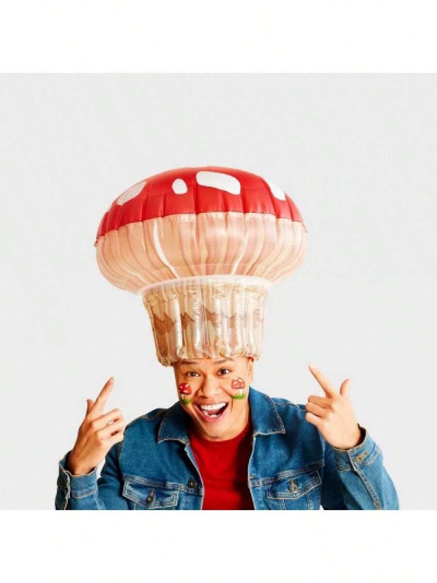 Adult Inflatable And Light Up Mushroom Halloween Hat - Hyde & EEK ...