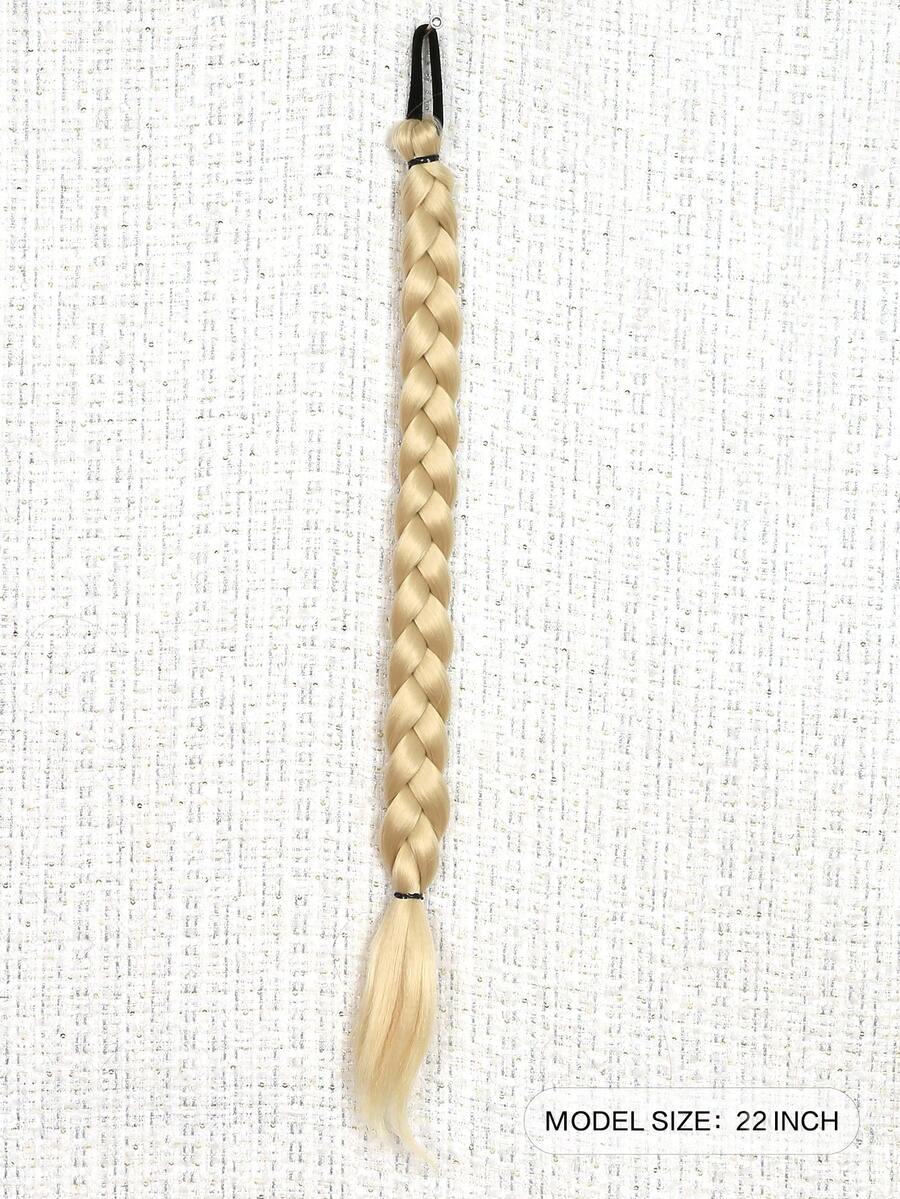 Synthetic Long Twist Braid Ponytail Extensions With Rubber Band 22 Inch ...