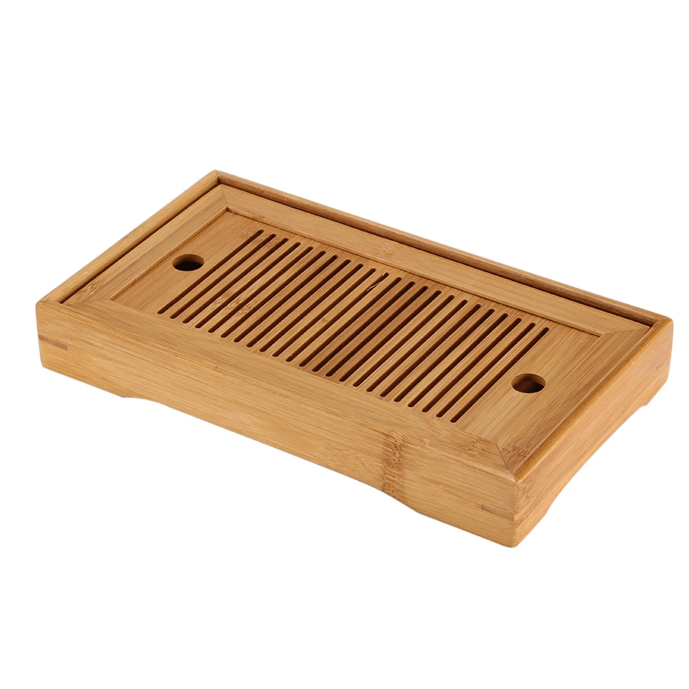 Solid Wood Tea Tray Drainage Water Storage Kung Fu Tea Set Drawer Tea ...