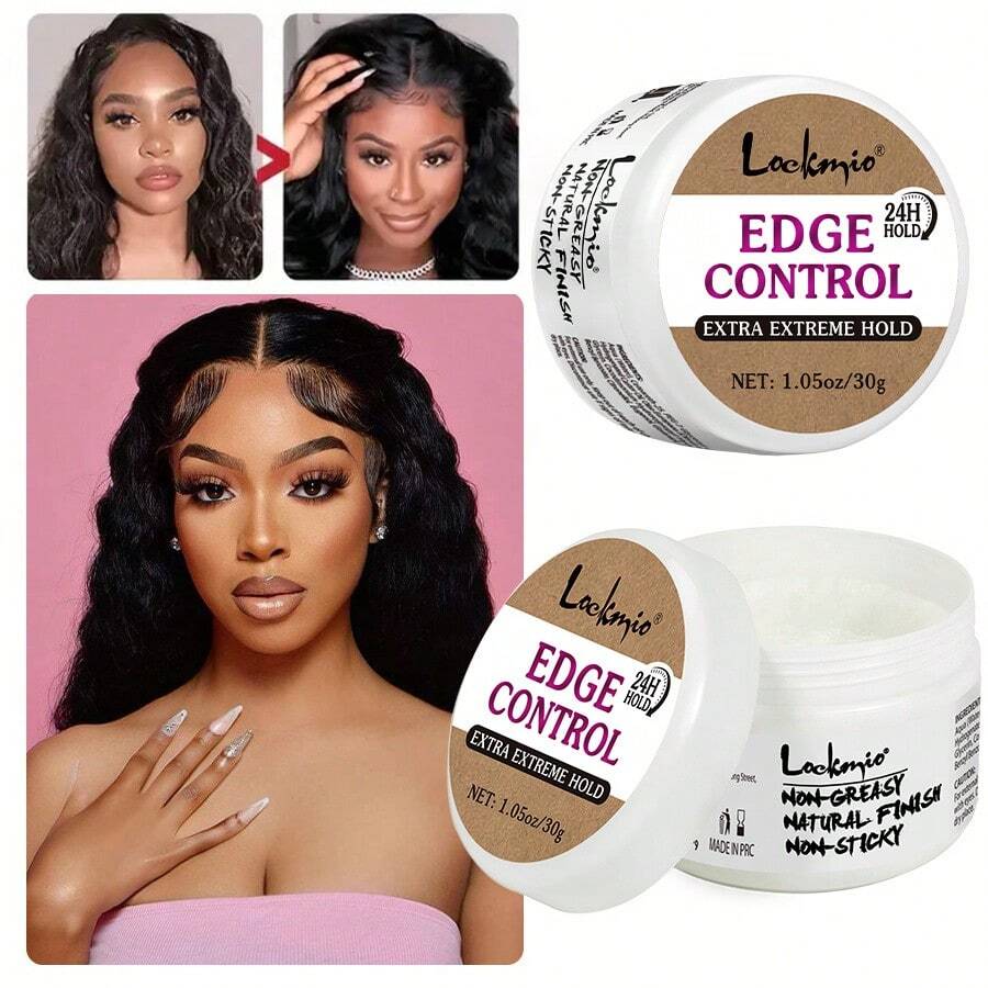 Extra Hold Edge Control Gel Hair Wax Stick Set, Non-Greasy Styling Wax ...