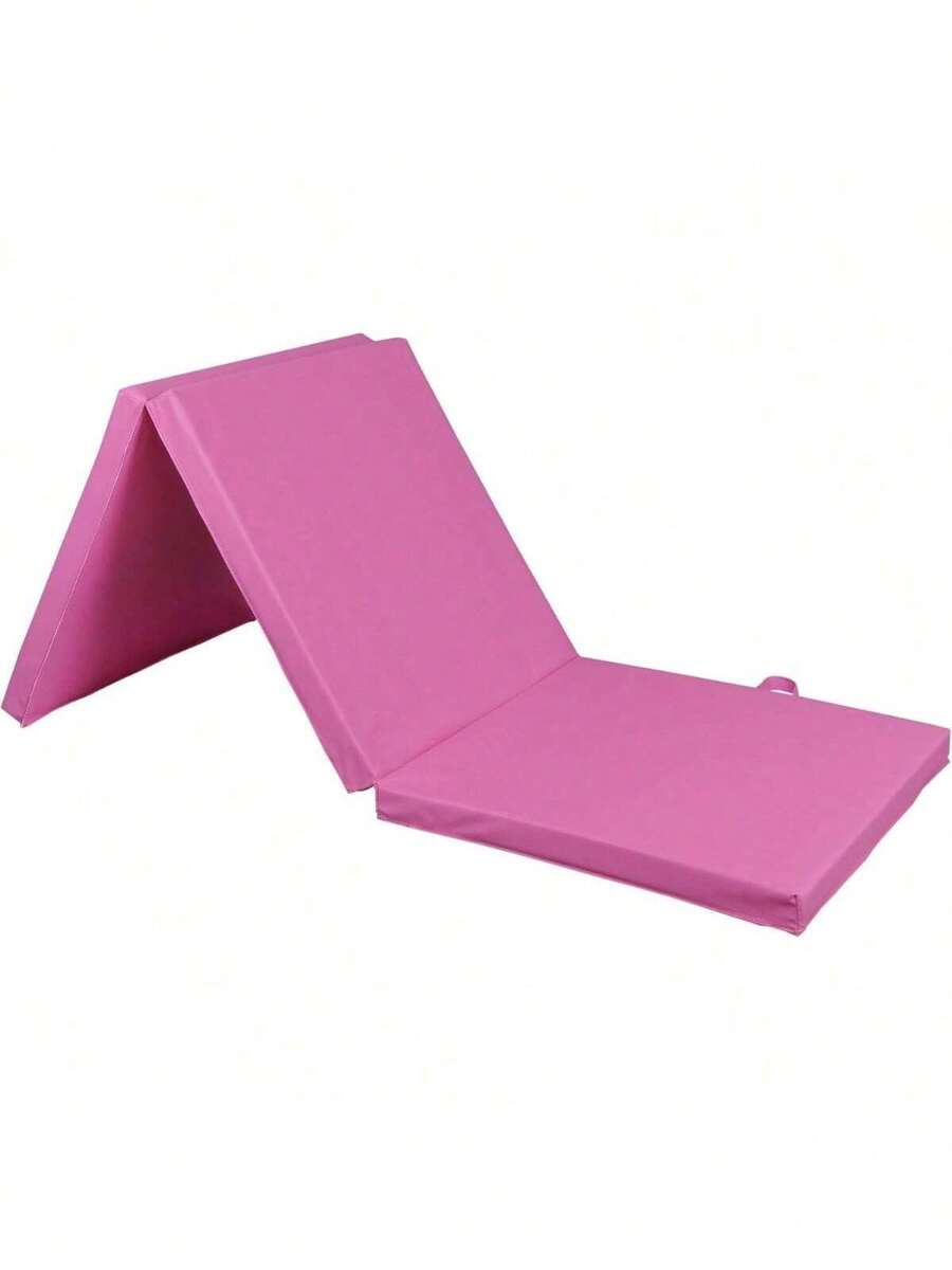 2'' Thick Tri-Fold Folding Gym Exercise Mat Extra Thick Gymnastics Mat ...