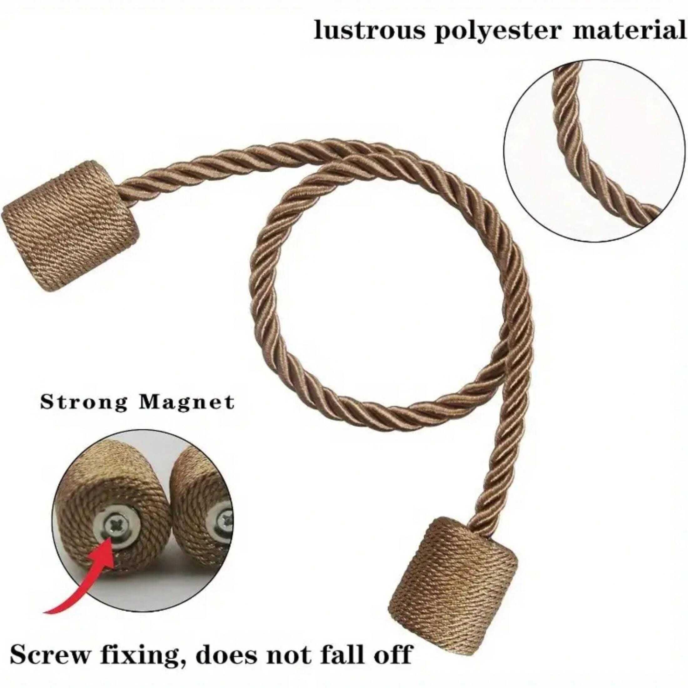 Pack Of 6 Vintage Style Magnetic Curtain Tiebacks - Plastic Elegant ...