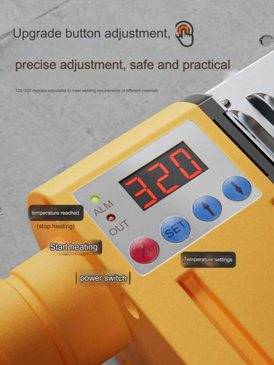 1 Set Of Plastic Water Pipe Welder, Handheld Digital Socket Welder Kit, Rechargeable PPR Pipe ...