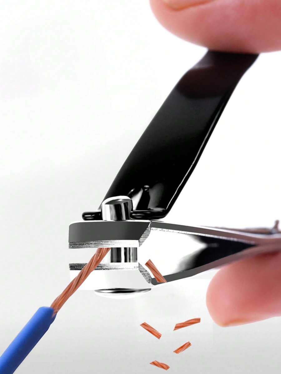 Professional Black Carbon Steel Nail Clippers - Large Size Manicure ...