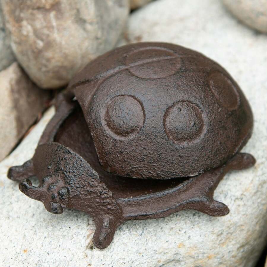Cast Iron Ladybug Secret Key Holder 4x3.75x1.5" | SHEIN USA