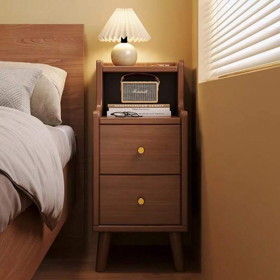 Modern Nightstands Bedroom Small Bedside Corner Night Stands Narrow ...
