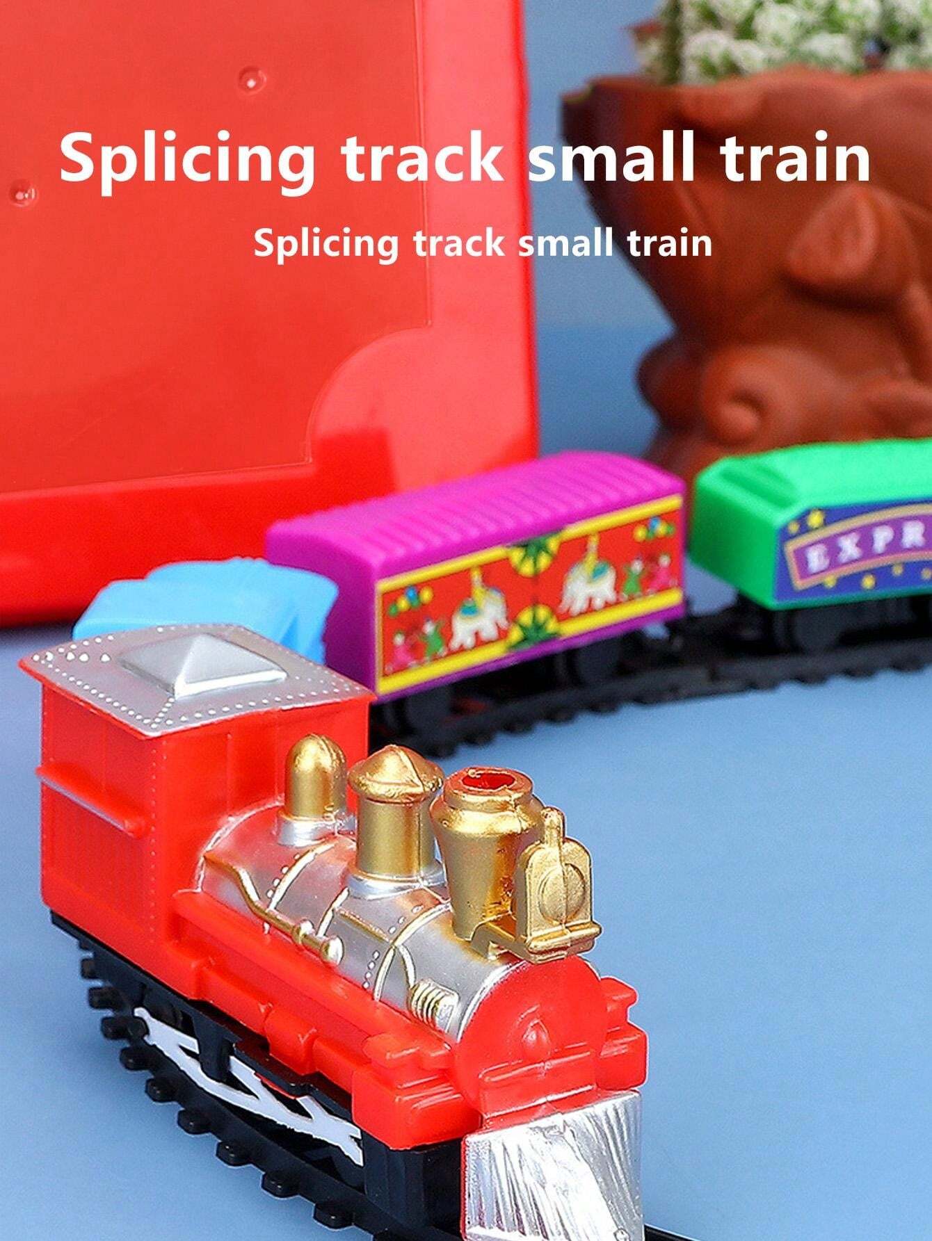 Christmas Motorized Train Track Set, Realistic Appearance Assembling ...