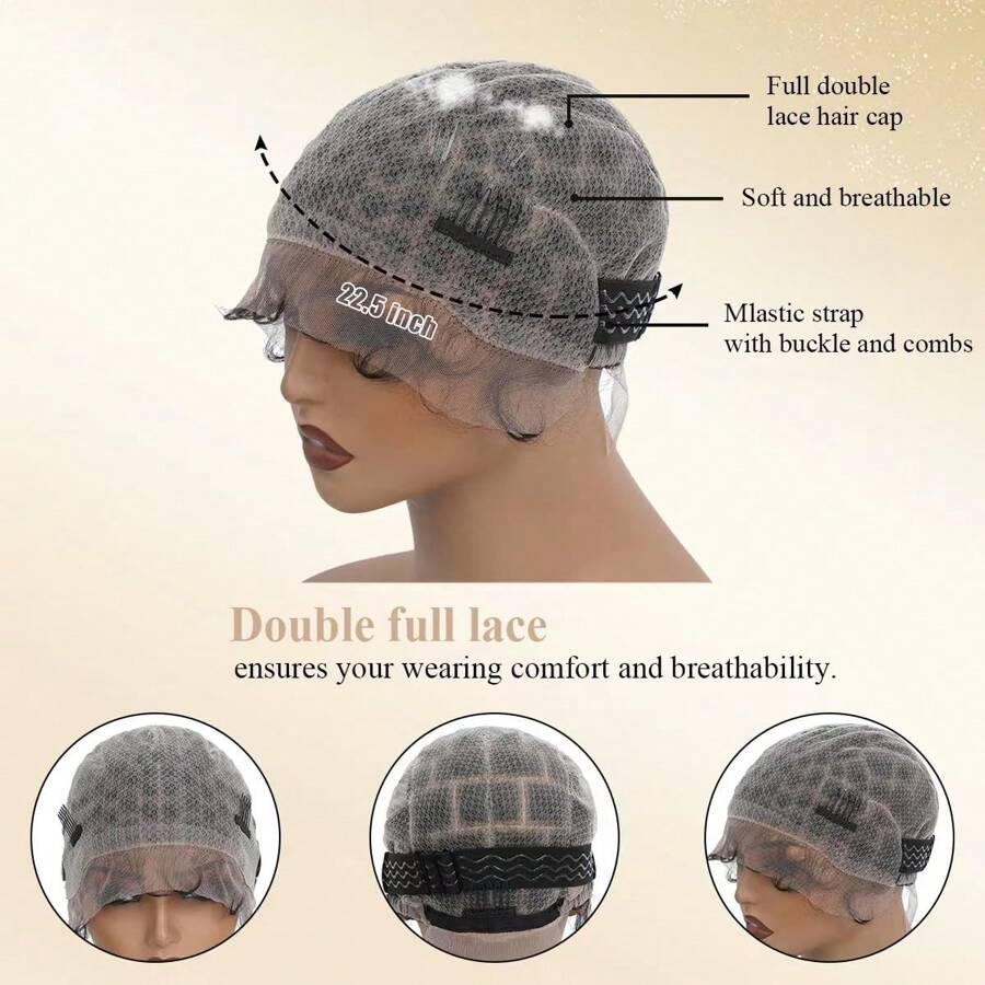 2024 New Braided Wig Cap With Baby Hair Double Full Hd Lace Crochet Wig ...