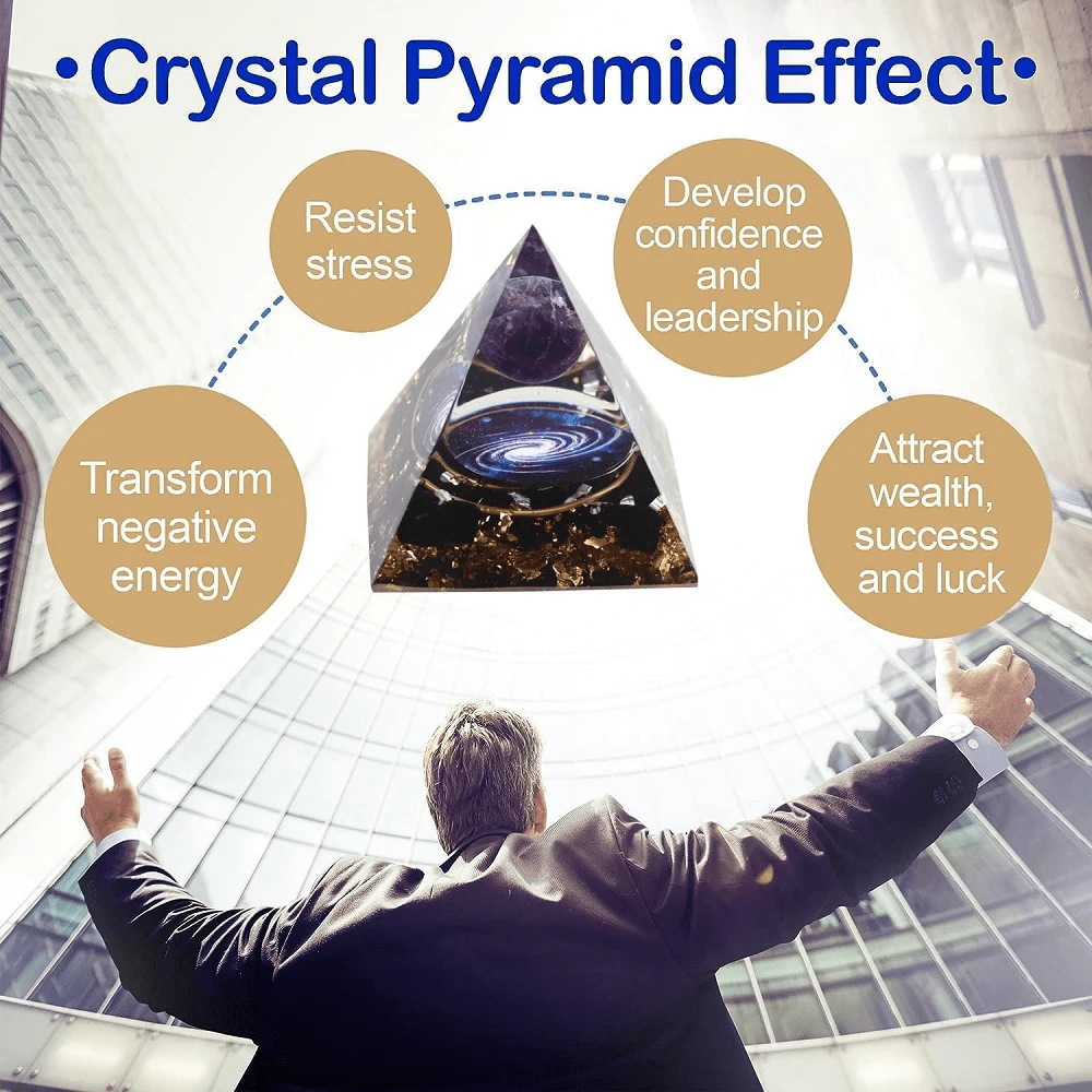 Handmade Orgone Pyramid Kit For Positive Energy Amethyst Crystal Sphere ...