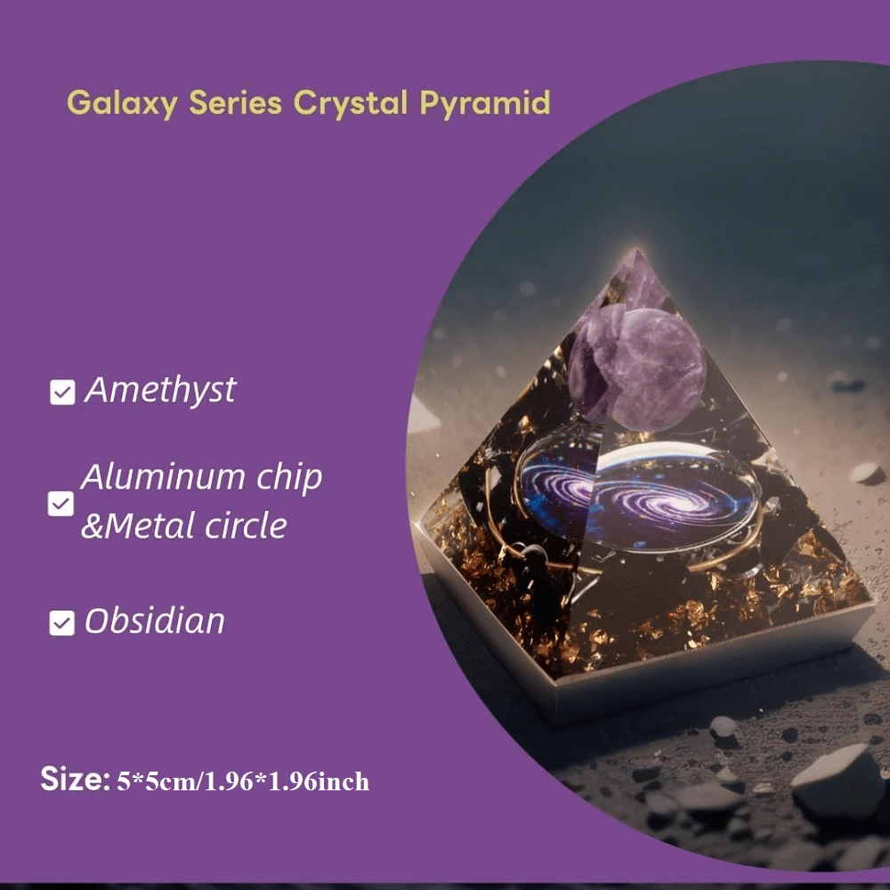 Handmade Orgone Pyramid Kit For Positive Energy Amethyst Crystal Sphere ...