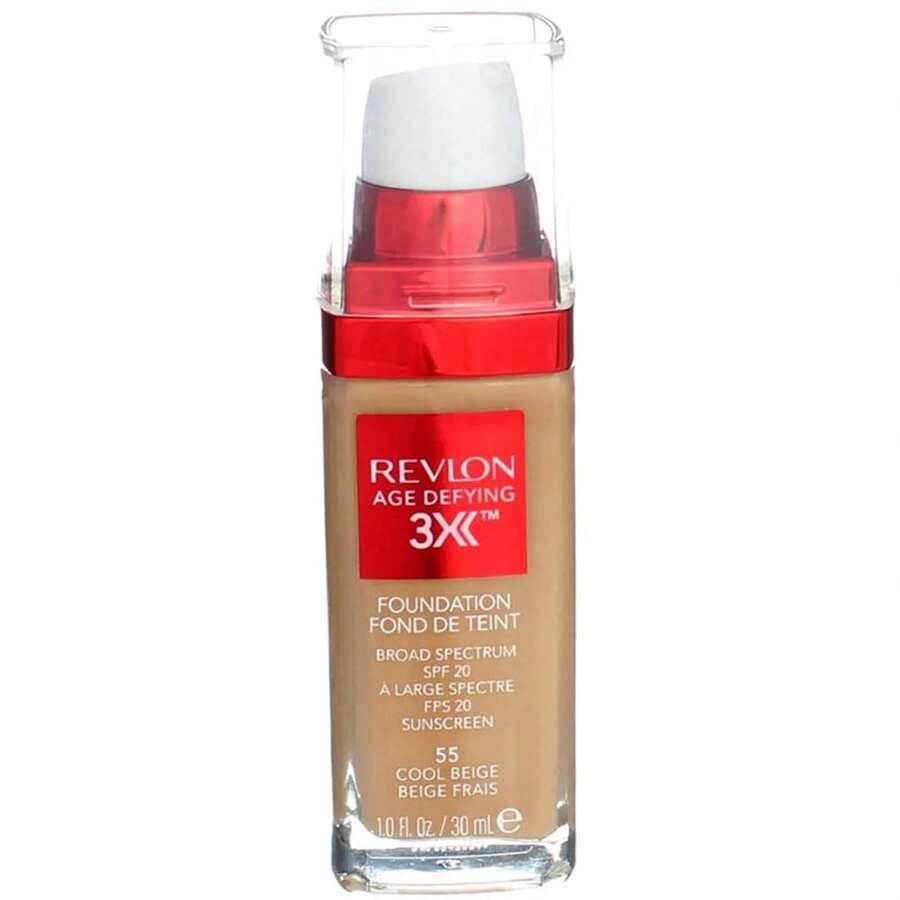 Revlon Revlon Age Defying 3X Foundation SPF 20 55 Cool Beige 1oz / 30ml ...