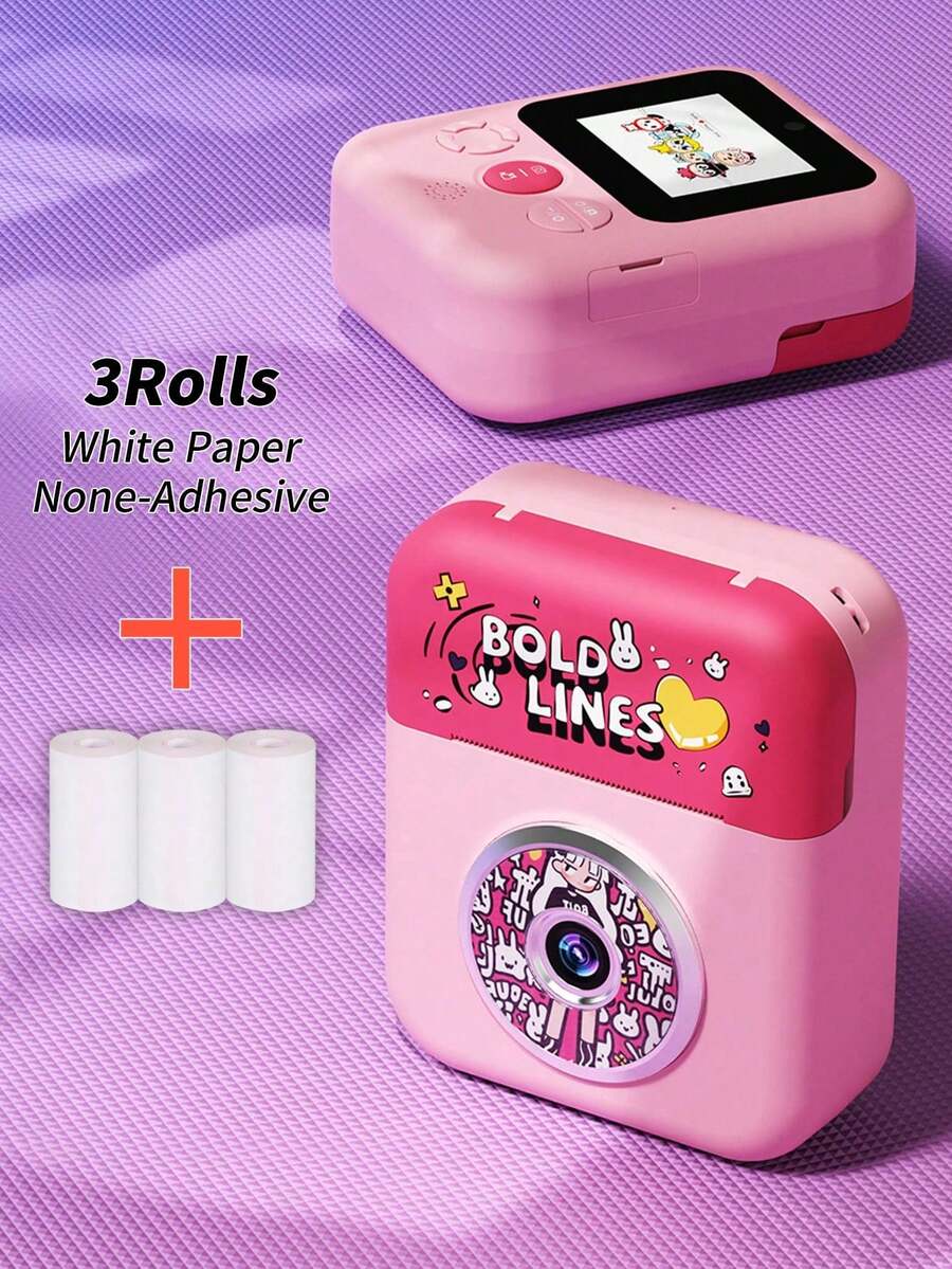 Instant Camera With 3 Rolls Of Film, Supports High Resolution Dual ...