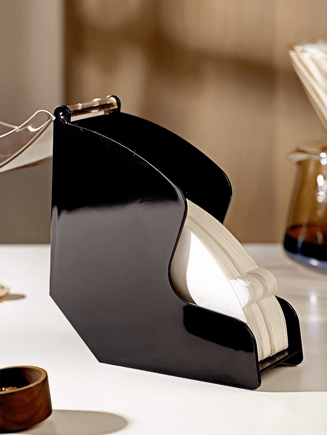 Brutelle 1pc Coffee Filter Storage Box Dust-Proof Filter Storage Box ...