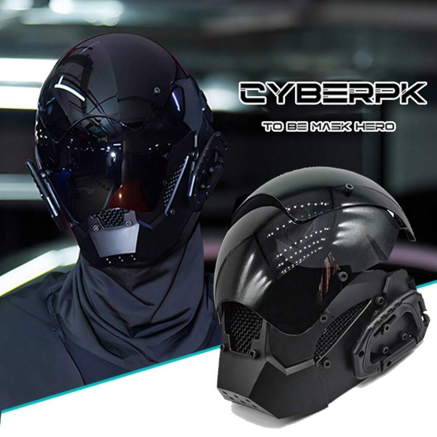 CyberPK Cyberpunk Full Face Helmet Mask With Visor - Futuristic Cool ...