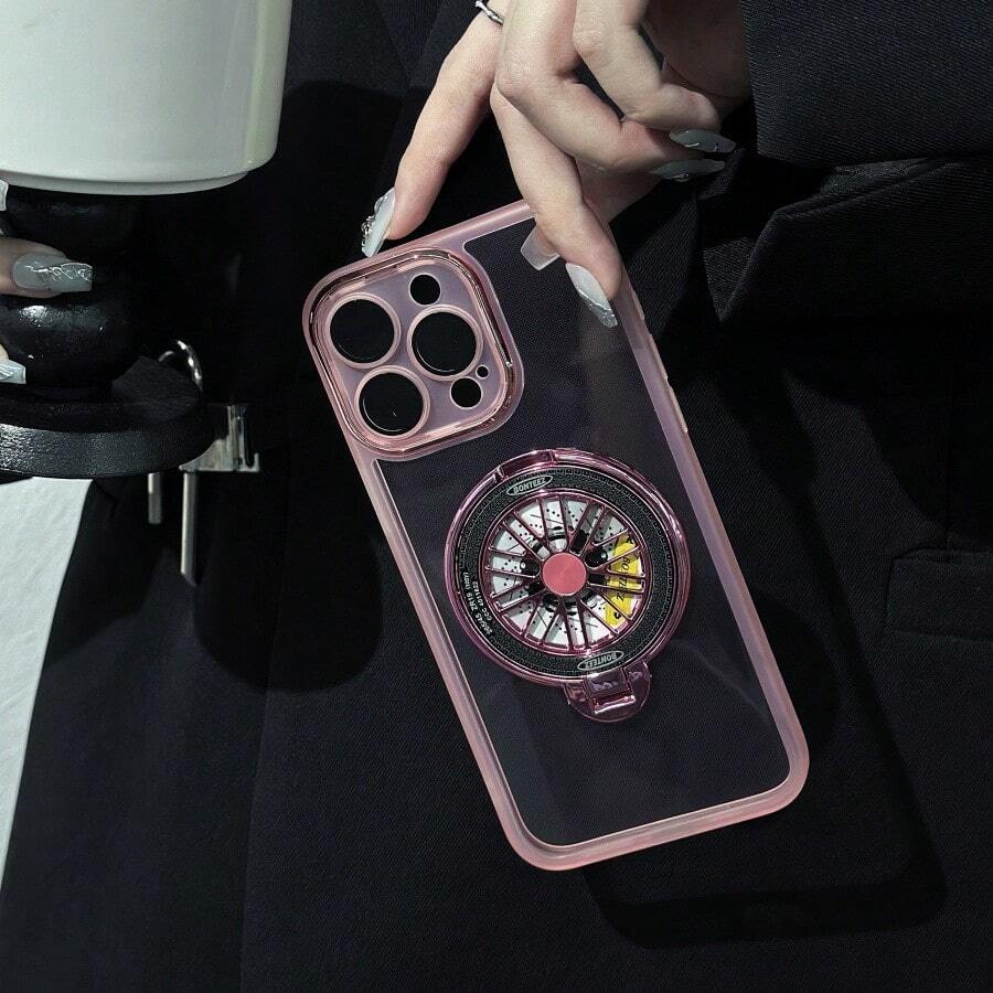 2025 Y2K New Phone Case With Lens Protection And Magnetic Gyro Holder ...