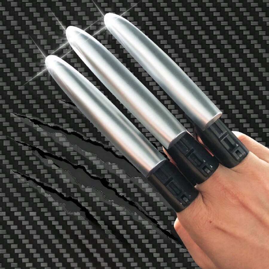 Mechanical Finger Fidget Toy, Retractable Wolf Claw Multi-Function ...