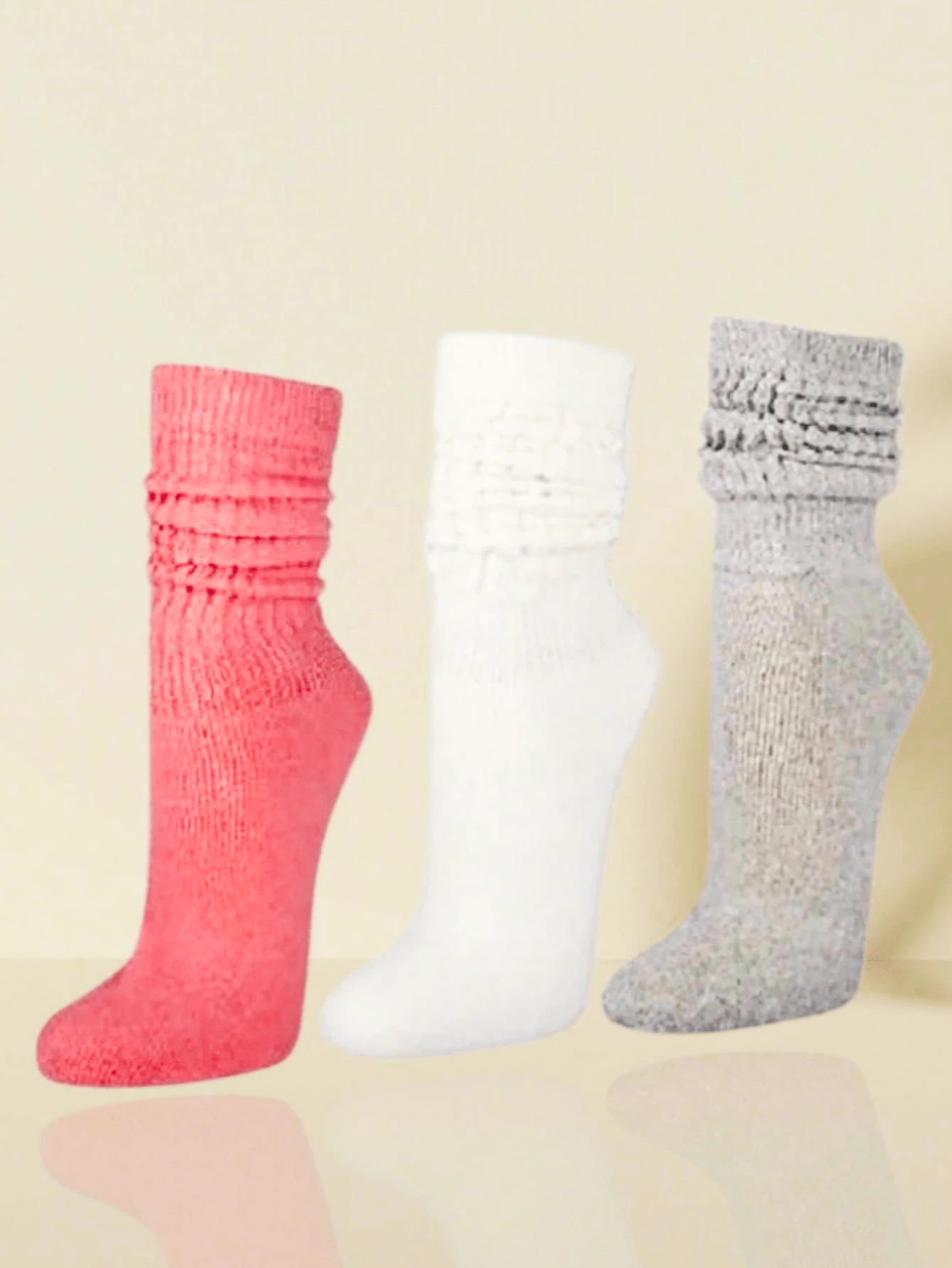 Kit With 02 Pairs Of Aerobic Socks Lisa Fitness Gym Long/Mid-Cut Female ...