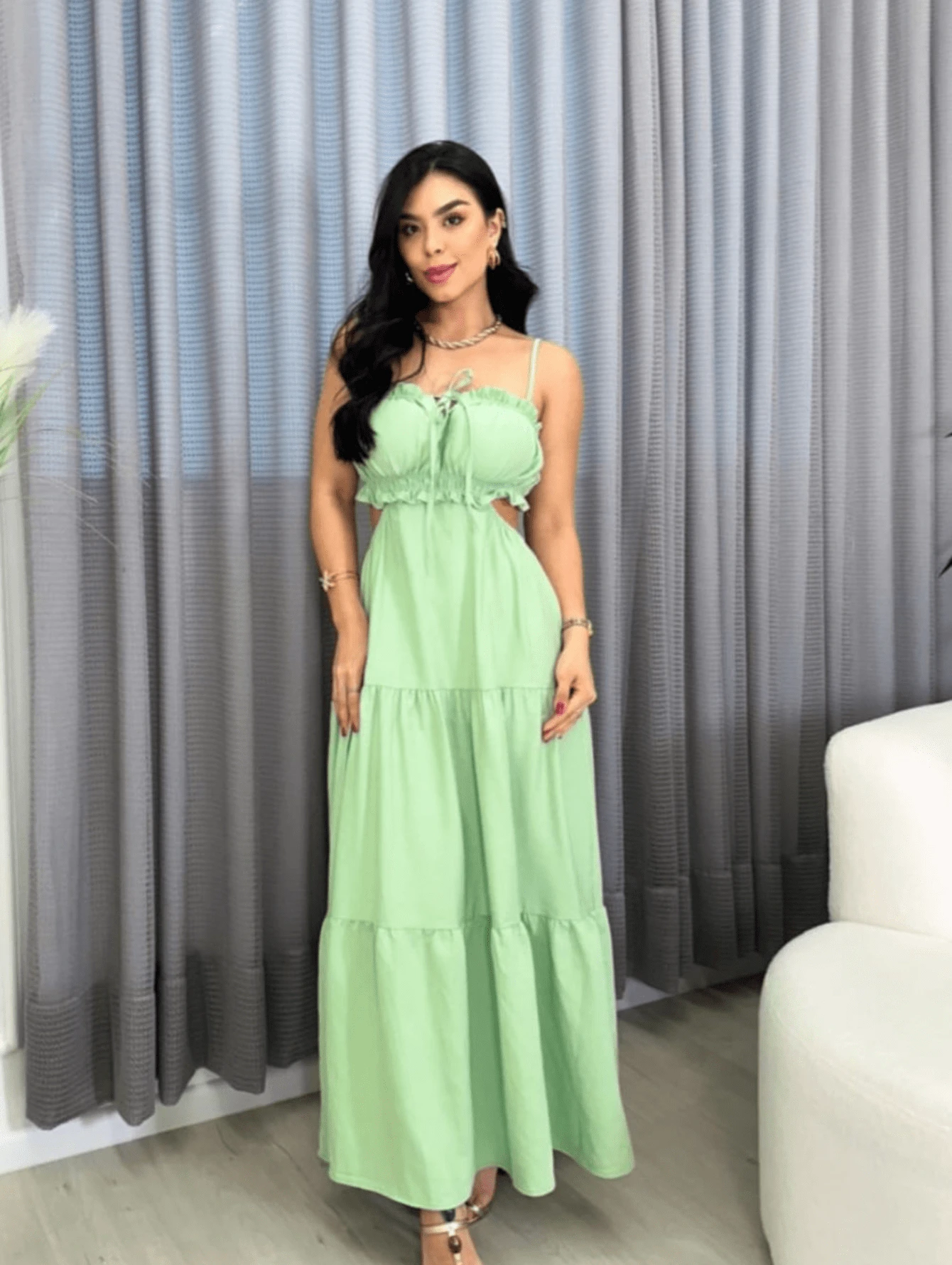 Women's Long Fru-Fru Party Dress | SHEIN USA