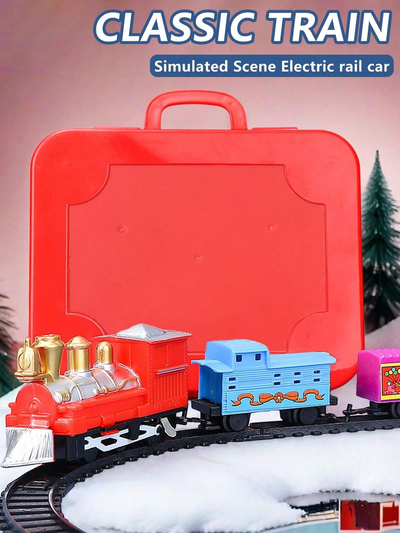 Christmas Motorized Train Track Set, Realistic Appearance Assembling ...