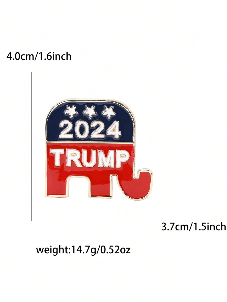 USA Republican Elephant Brooch GOP Elephant PinTrump 2024 Presidential ...