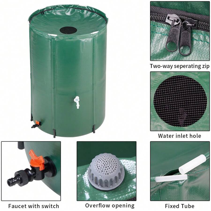 Rain Barrels To Collect Rainwater From Gutter - Rain Collection Barrel ...