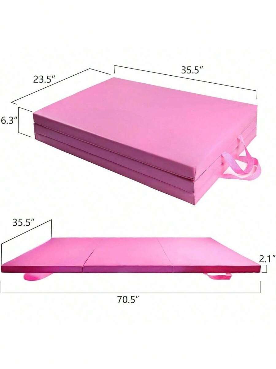 Upgraded Folding Exercise Mat, 2 Inch Thick Gymnastics Mat 3'x6',4'x8 ...