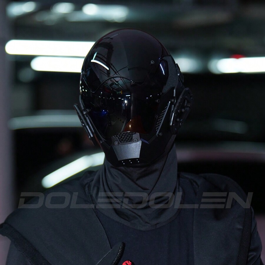 CyberPK Cyberpunk Full Face Helmet Mask With Visor - Futuristic Cool ...