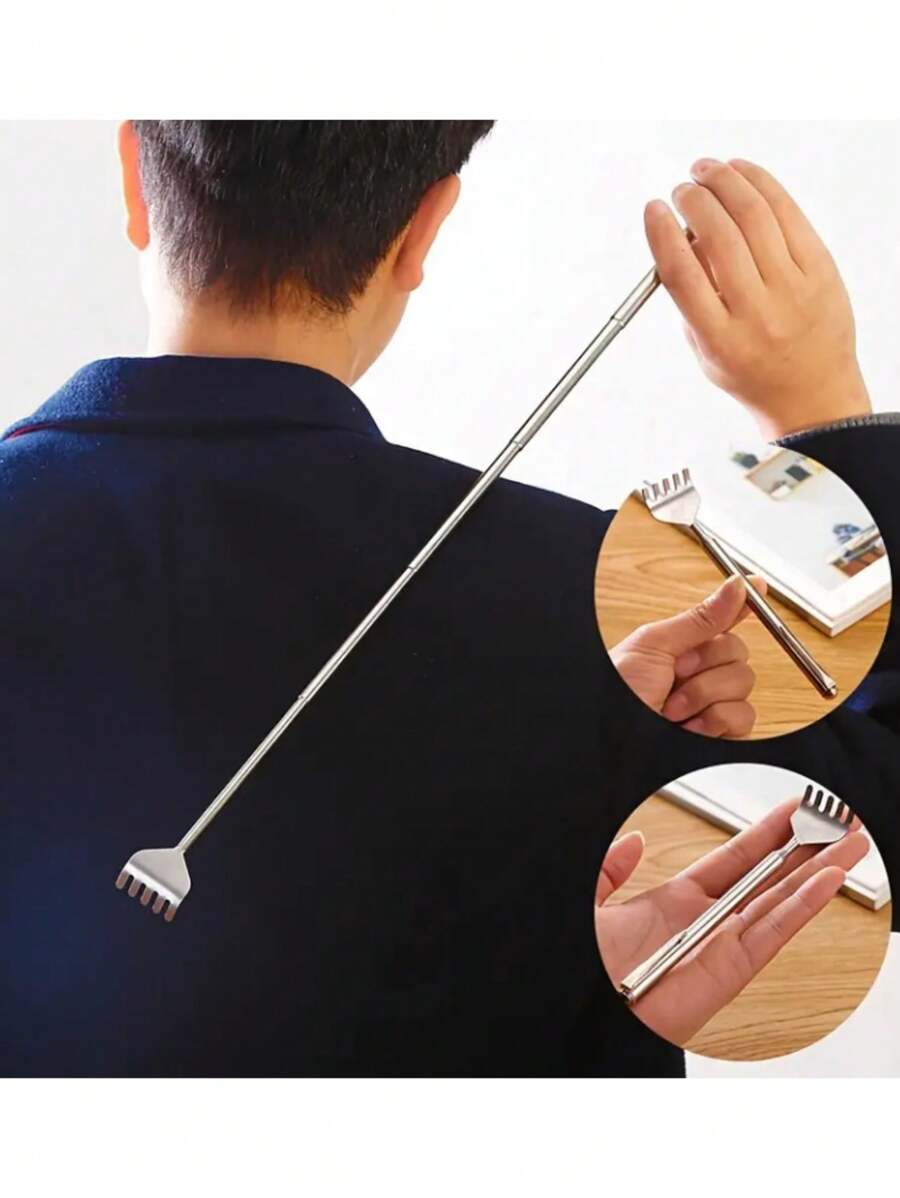 1pc,Extensible Back Scratcher, Portable Retractable Back Massage Tickle ...